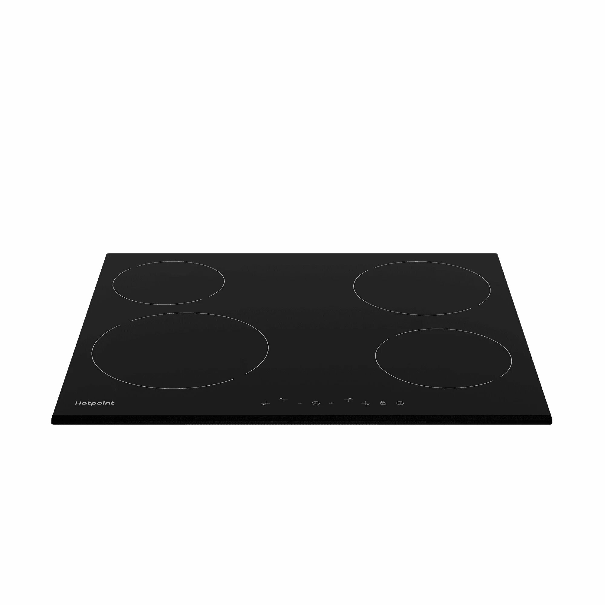 Электрическая варочная панель Hotpoint HR 6T1 B, черный, 4 конфорки — фото 1