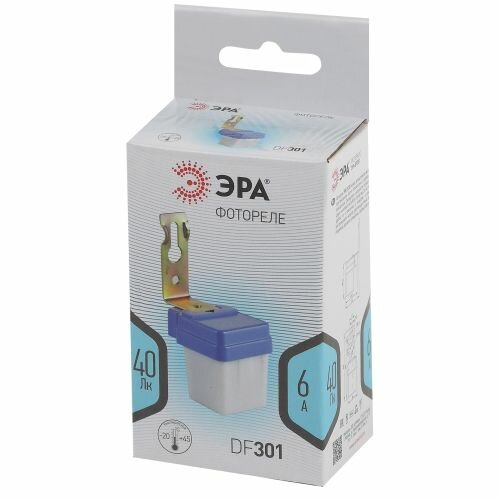 Датчик освещенности ЭРА DF 301 Фотореле серый настенный 1300 ВА IP44 .