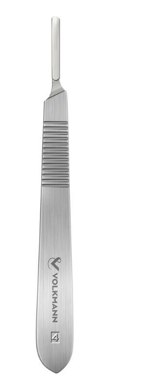 Ручка-держатель скальпеля Volkmann, №4, хирургическая, сталь, 1 шт