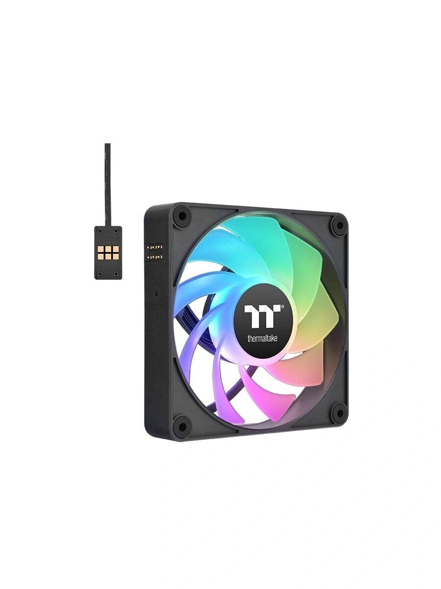 Вентилятор Thermaltake CT140 EX Sync Reverse ARGB 140х140x25 черный 4-pin (упак:3шт) (CL-F193-PL14S