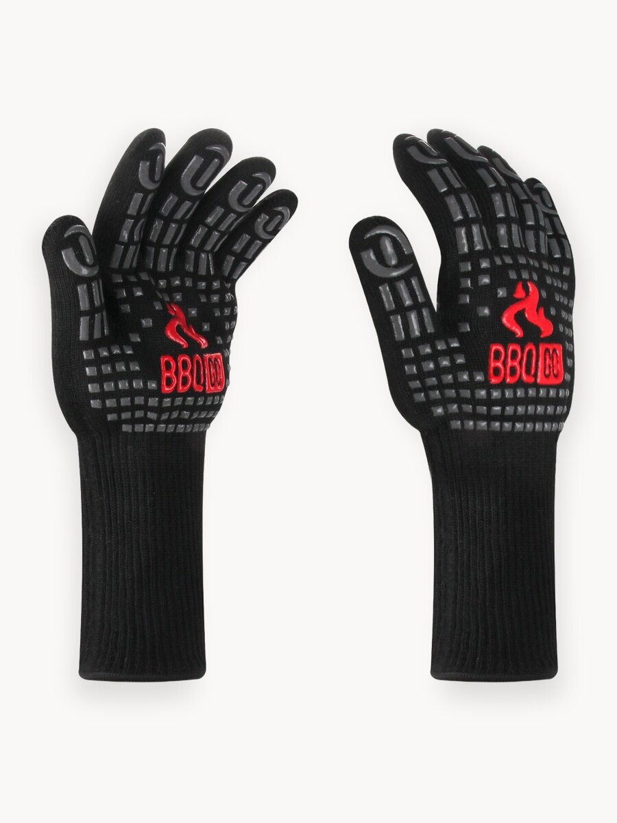 Жаростойкие перчатки для гриля INKBIRD, двусторонние, M/L, чёрные
