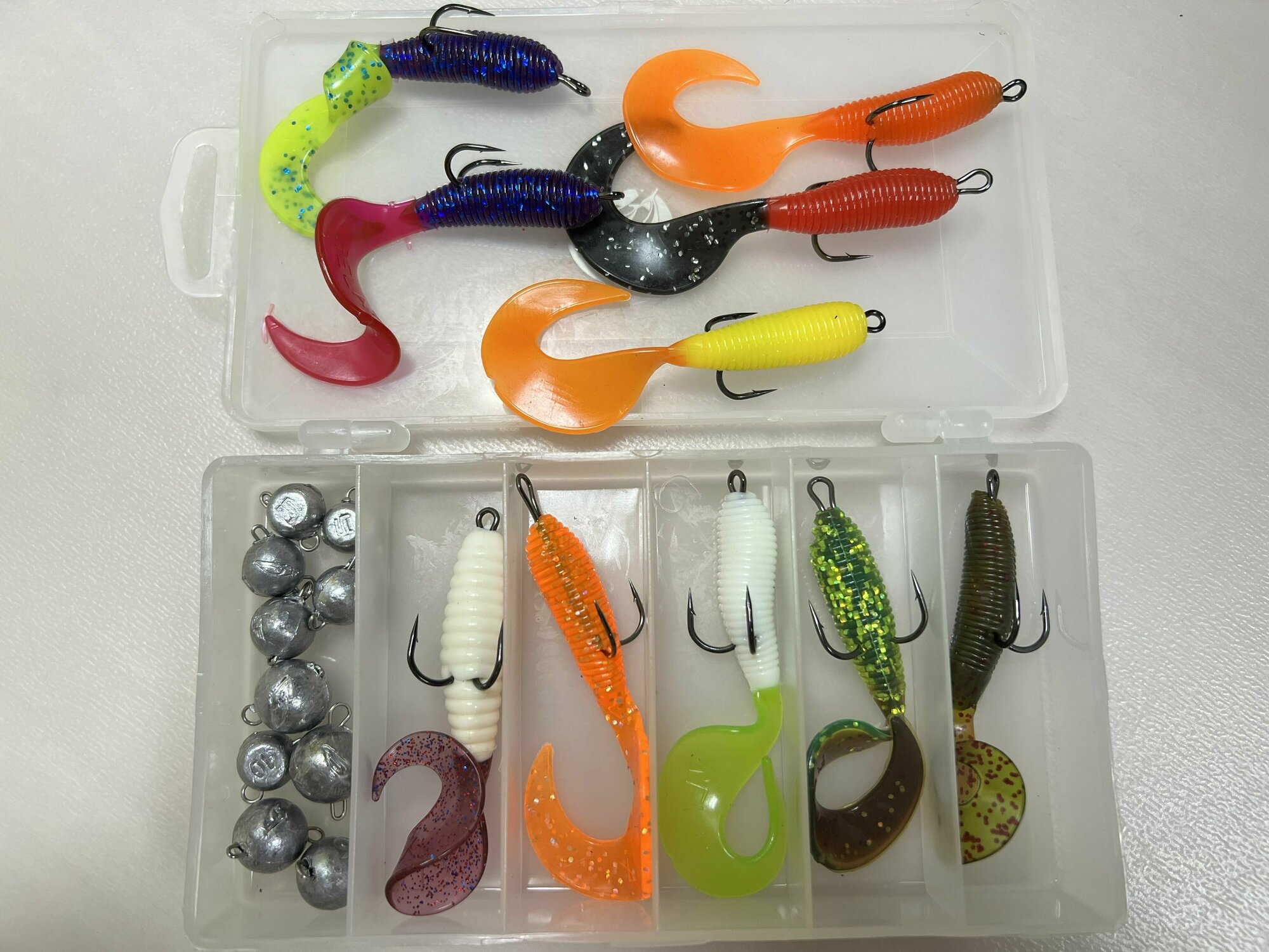 Набор оснащенных силиконовых приманок для рыбалки Relax