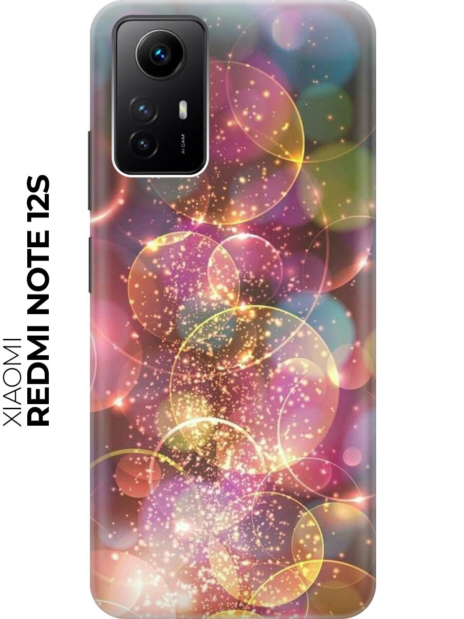 Силиконовый чехол на Xiaomi Redmi Note 12s / Сяоми Редми Ноут 12с с рисунком "Яркие блики"