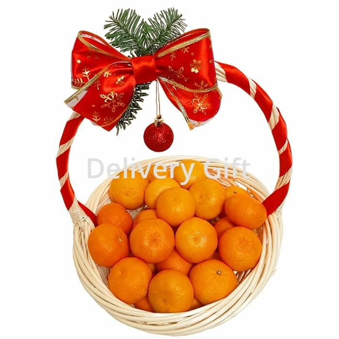 Корзина с мандаринами