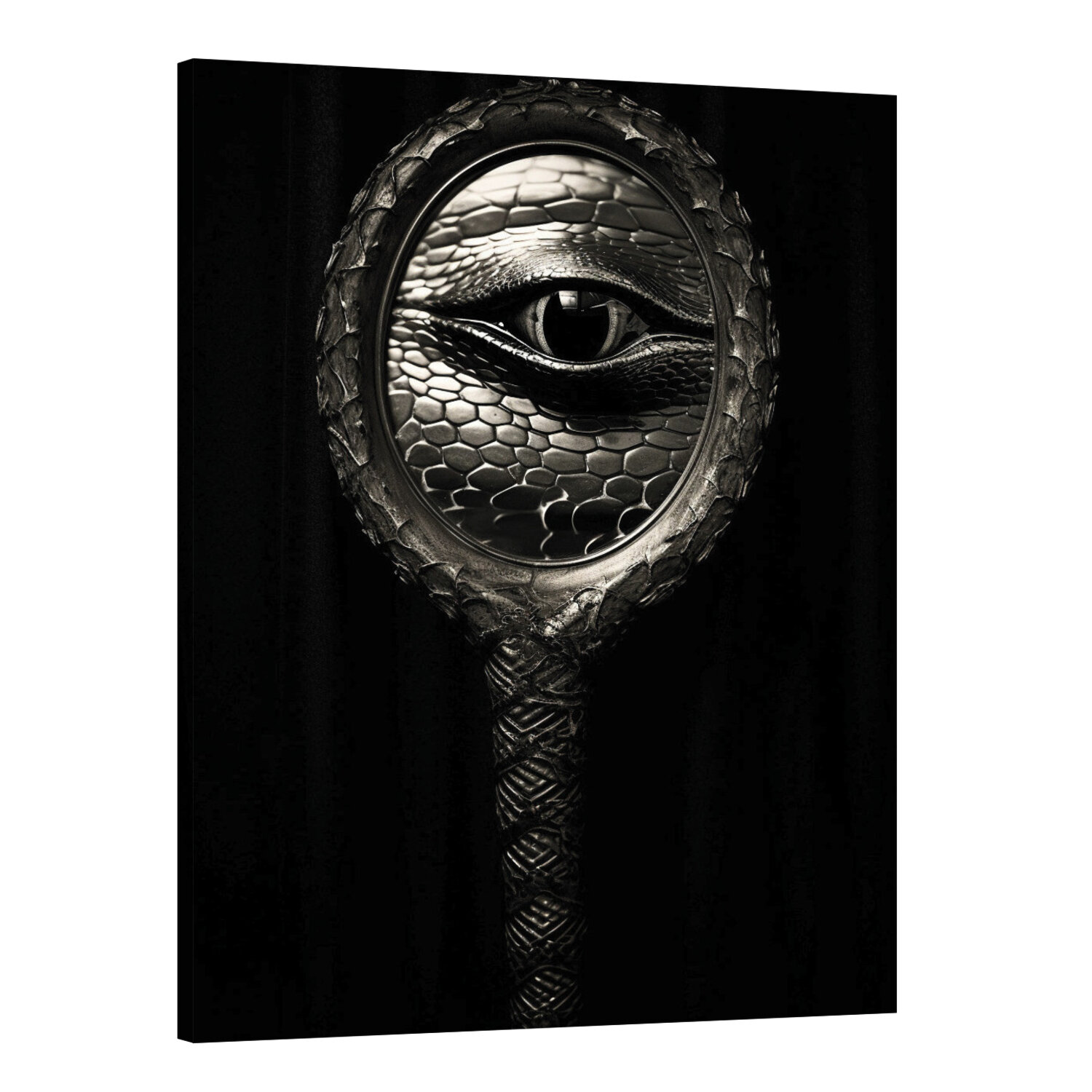 Интерьерная картина 50х70 "Змеиное зеркало"