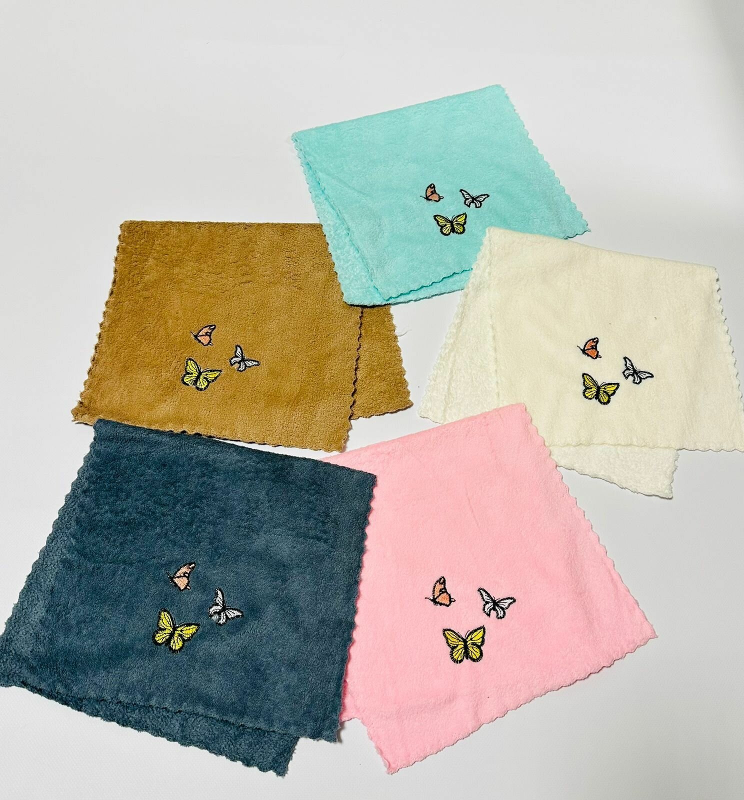 Полотенца кухонные из микрофибры 25*50 см, 6 шт, универсальные салфетки для дома