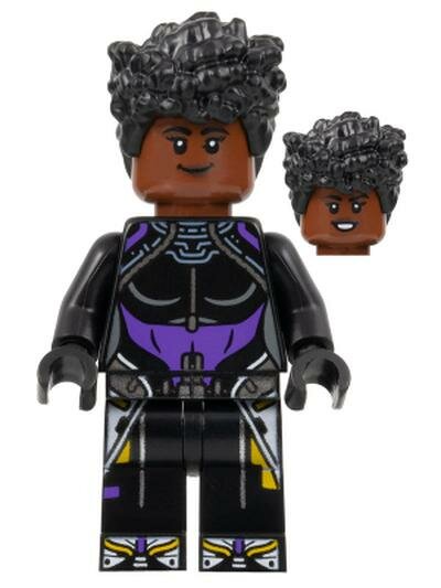 Минифигурка Lego sh843 Shuri - Black and Dark Purple Top