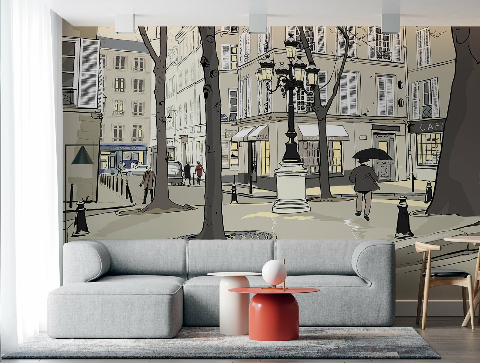 Флизелиновые фотообои с виниловым покрытием Luxury Walls AM08904 'Улочка" 400х270 см