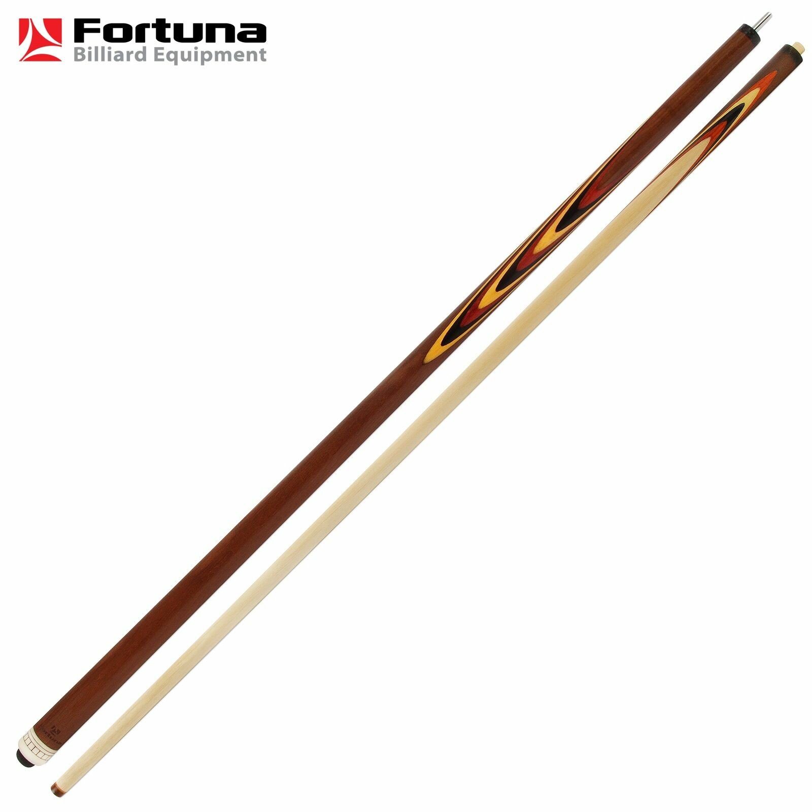 Кий для русского бильярда Fortuna Попугай 09469, 13 запилов, двухсоставной