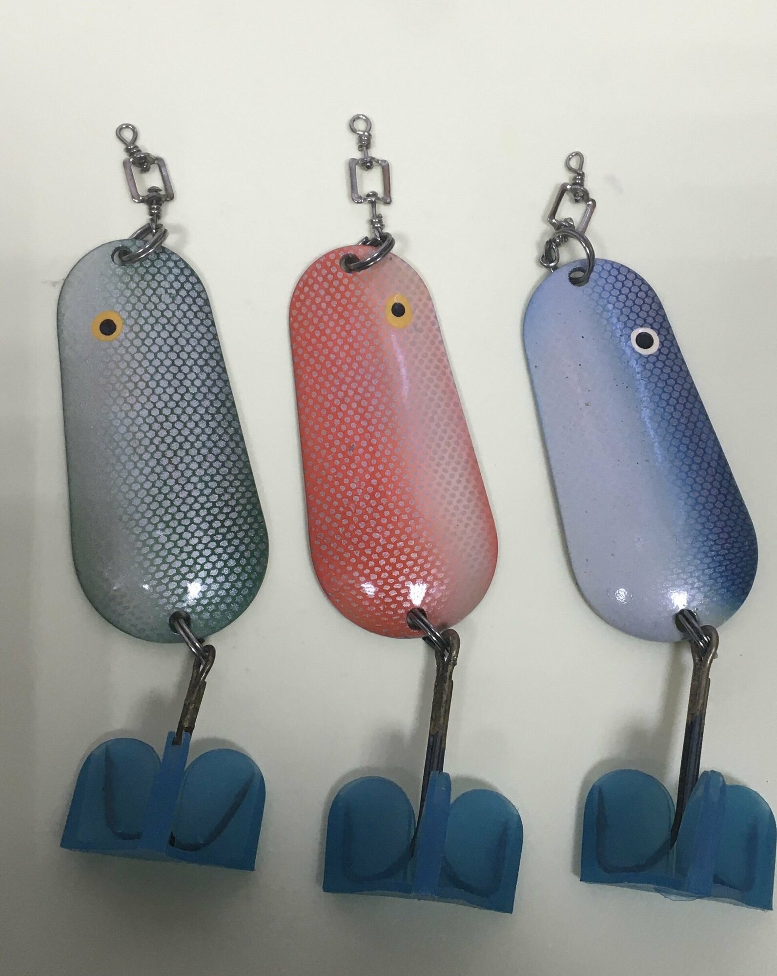 Набор Блесен колебалок Шторлинг СБ-23 (Сатурн)-(синий , красный , зелёный