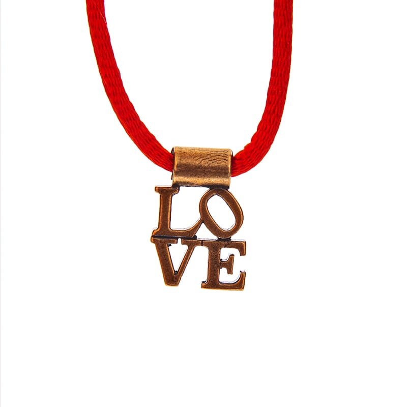 Красная шерстяная нить любовный талисман оберег Любовь 2 х 2 см