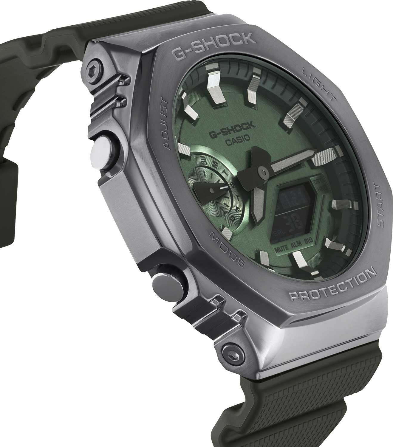 Наручные часы CASIO G-Shock, зеленый/серый — фото 1