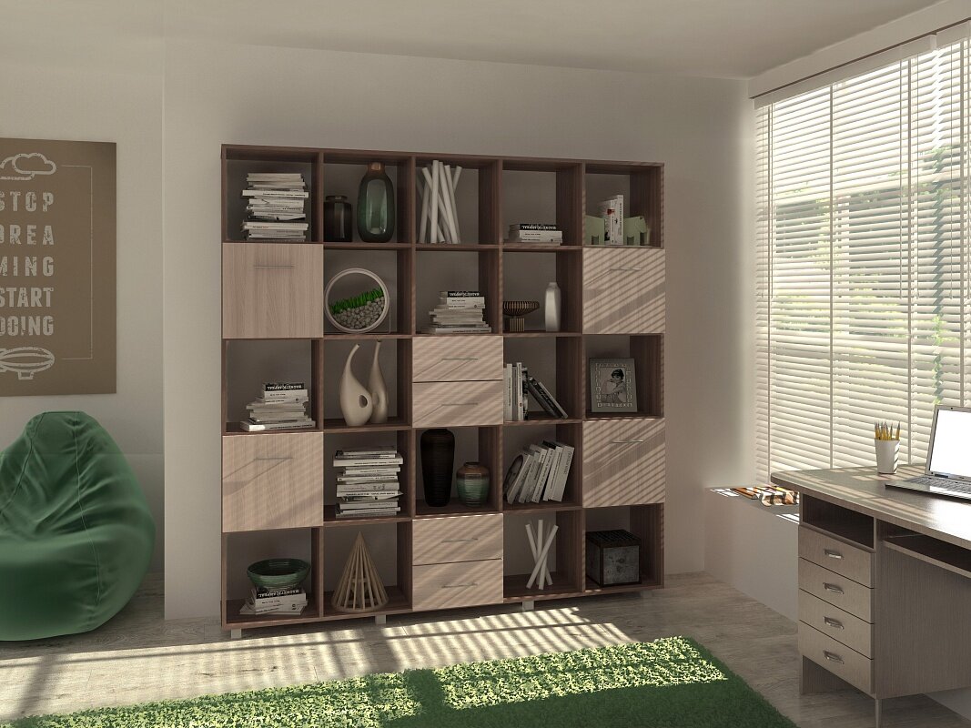 Стеллаж МебельЛэнд24 Рекорд - 5.1 200x36x210