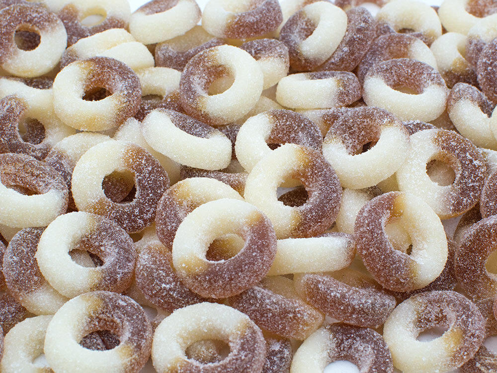 Жевательный мармелад HALAL "Кольца Кола", фигурный, кола, 1кг RAVAZZI/Италия