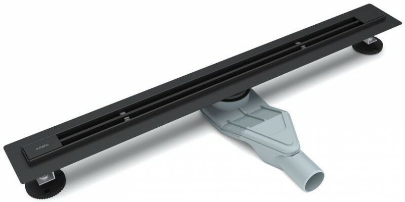 Душевой трап Esbano Slim 80 см матовый черный