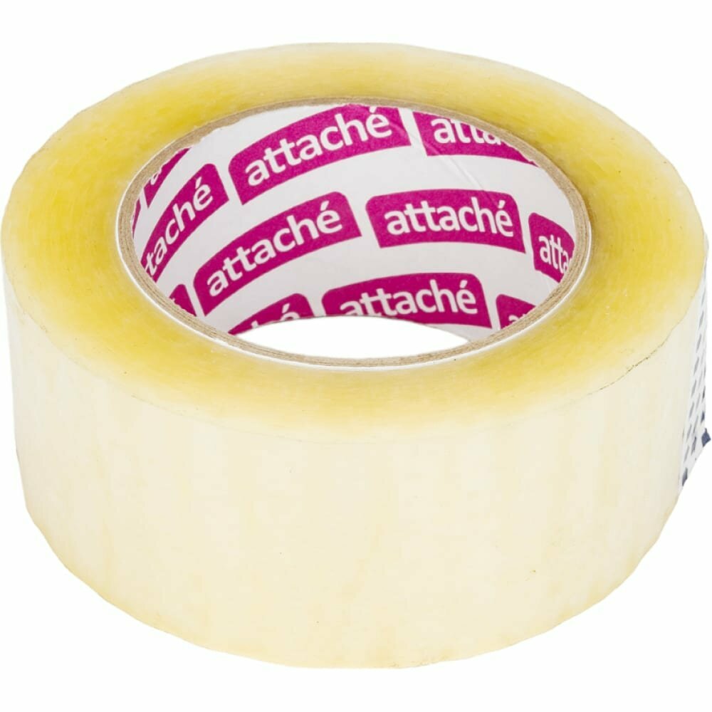 Упаковочная клейкая лента Attache 48 мм х 132 м, 45 мкм, прозрачная 107247