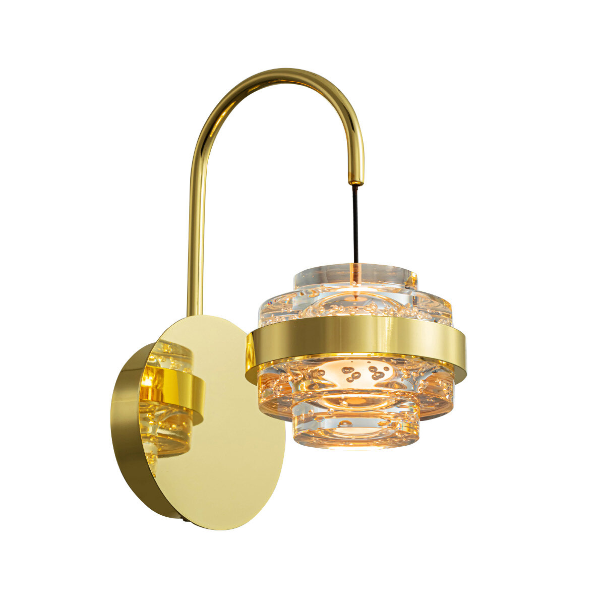 Настенный светильник Delight Collection Indiana MB22030002-1B gold, Золотой/Шампань, LED, 1 x 5 Вт.