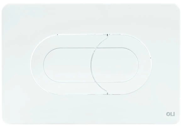Кнопка смыва OLI Salina 640081 для инсталляции, белый