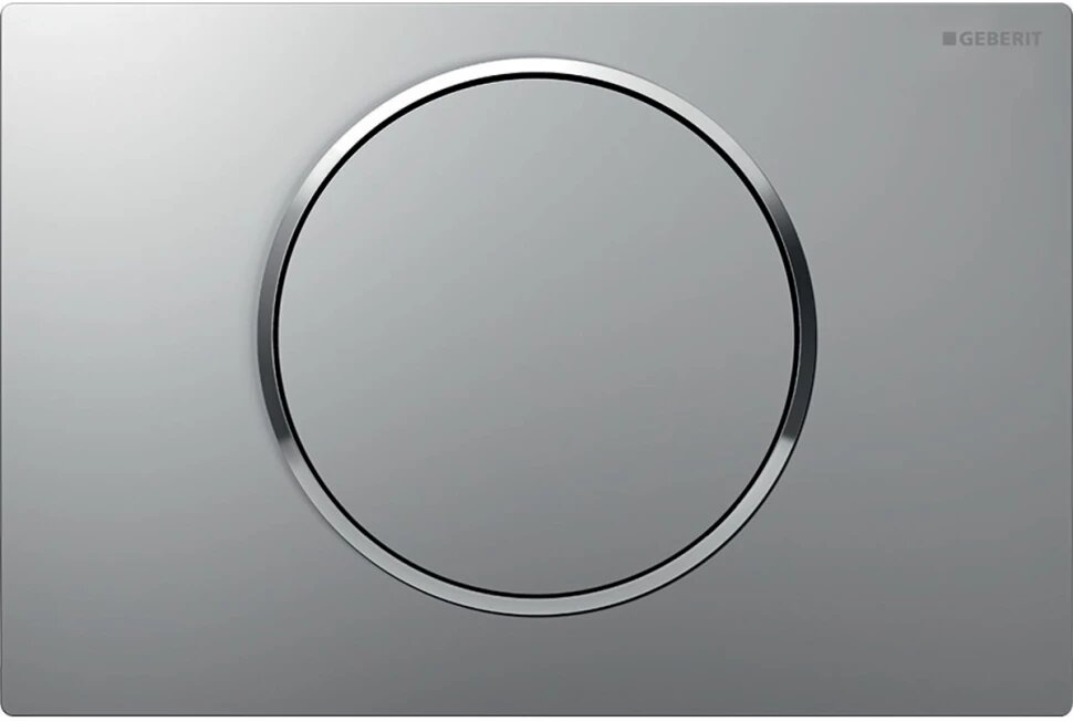 Кнопка смыва Geberit Sigma 10 115.758. JQ.5 для инсталляции, матовый хром/хром/матовый хром