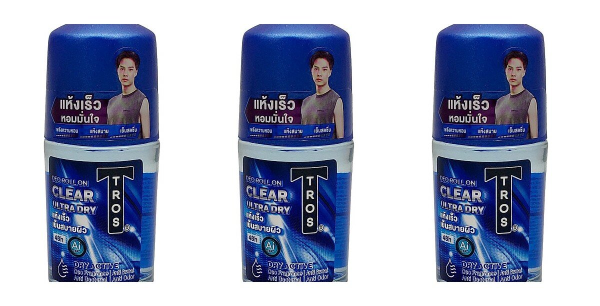 Дезодорант Tros, сухость и комфорт, мужской, 25 мл, 3 шт.
