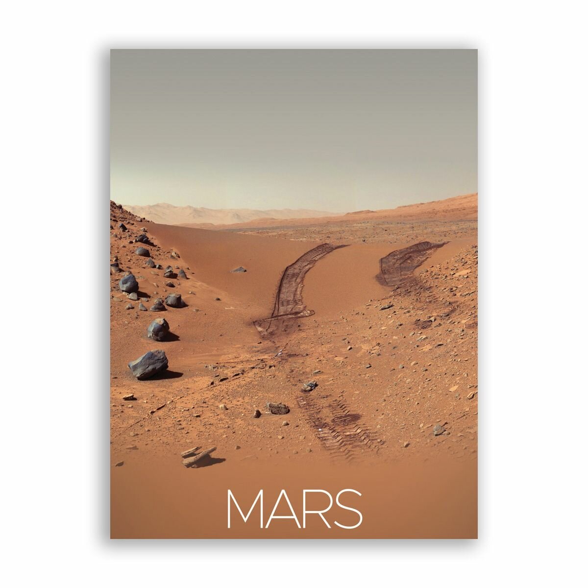 Постер, плакат на бумаге / NASA (Коллекция Постеров) - Mars / Марс / Размер 30 x 40 см