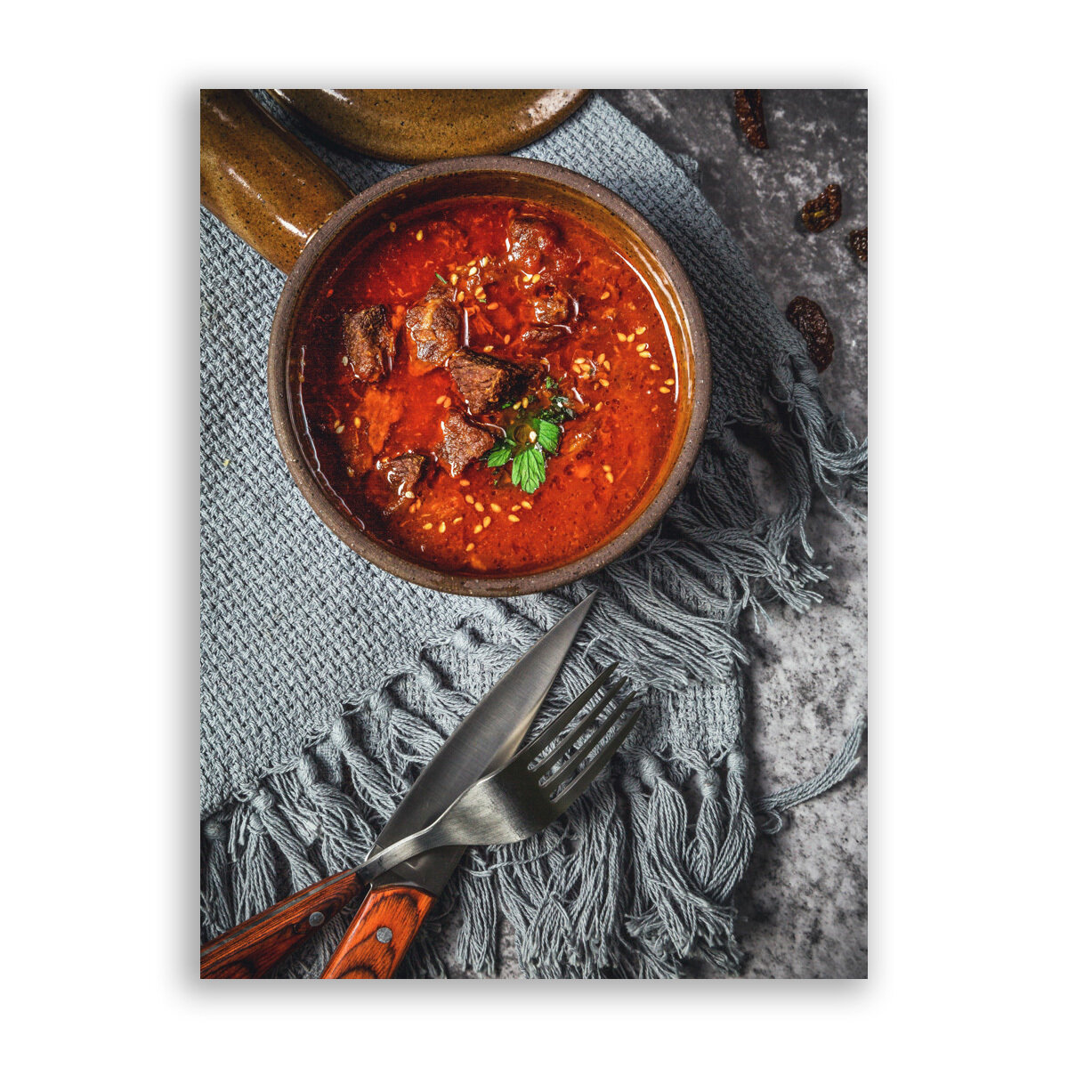 Постер, плакат на бумаге / Индийская кухня / Размер 30 x 40 см