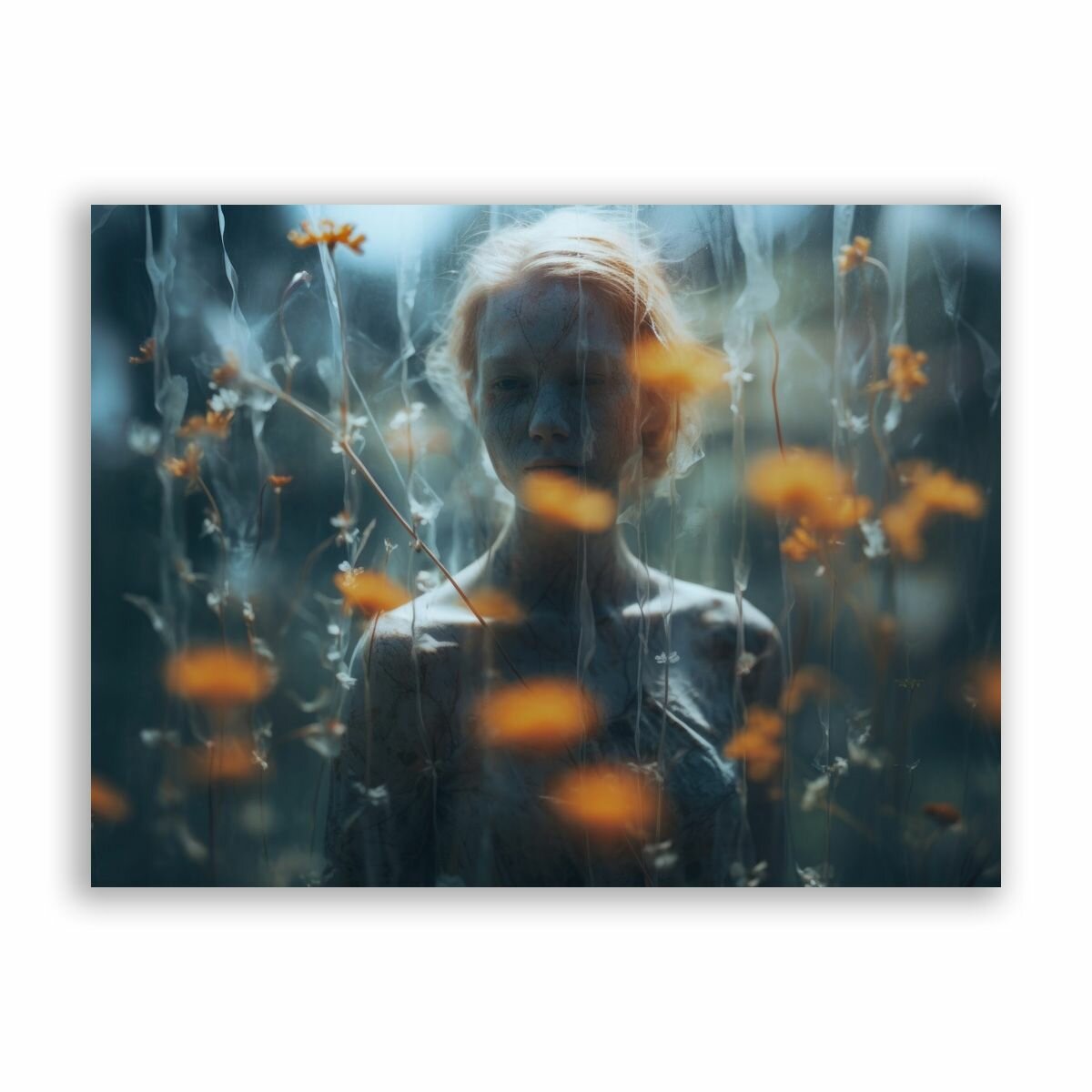 Постер, плакат на бумаге / AI Девушка / Размер 30 x 40 см