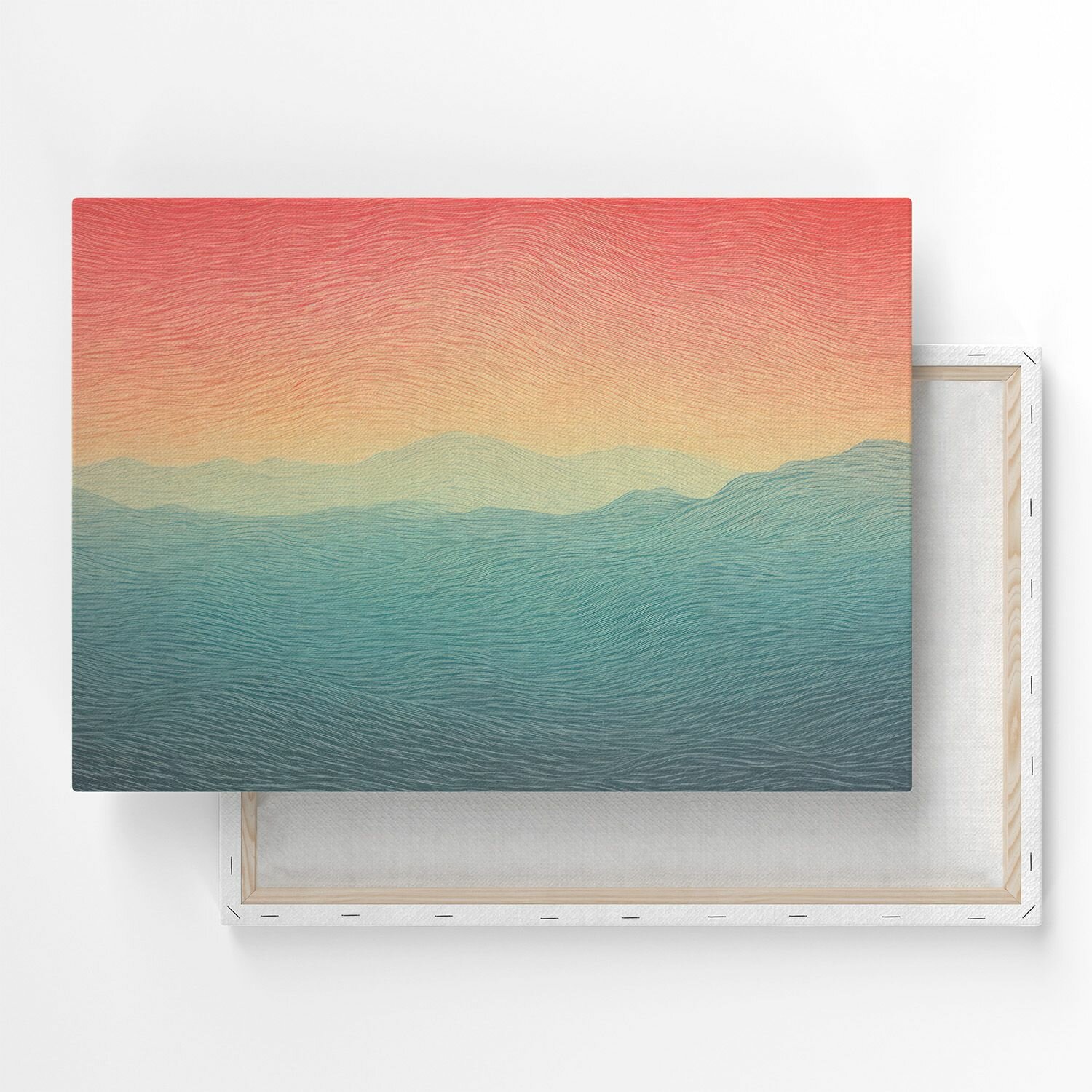 Картина на холсте, репродукция / Абстракция - Море / Размер 40 x 53 см