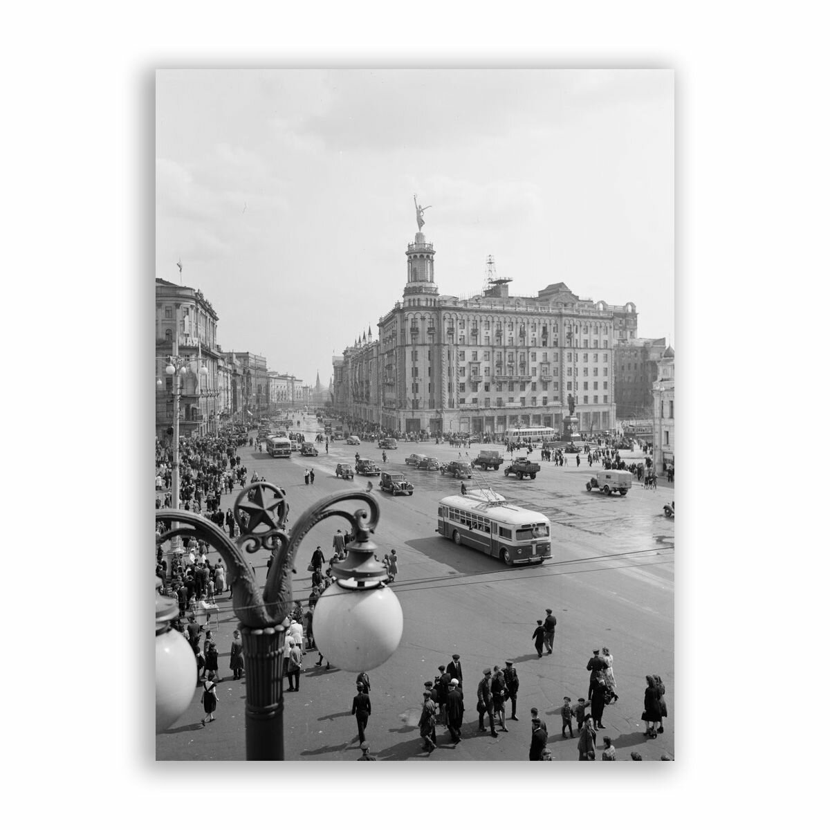 Советский постер, плакат на бумаге / Старая Москва / Размер 30 x 40 см
