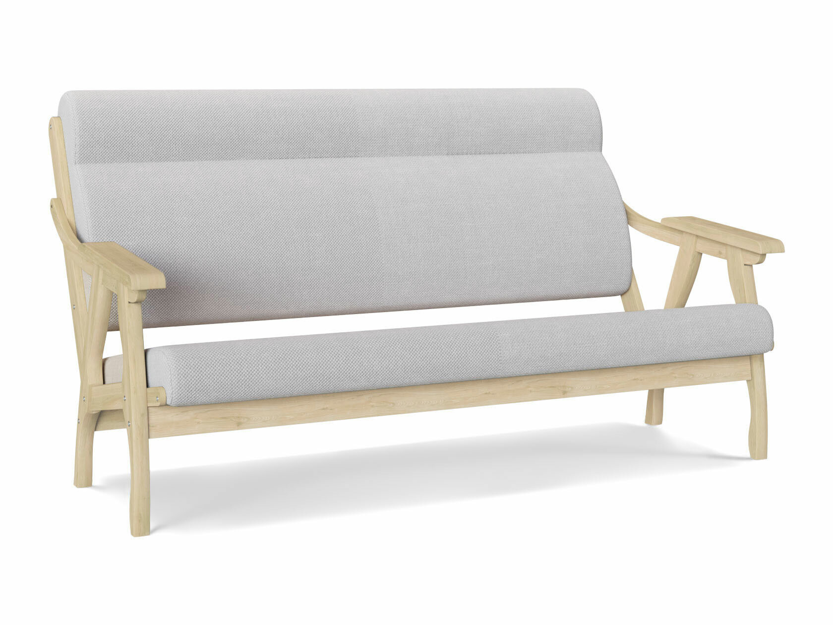 Диван Левада "Вега 10", с подлокотниками, серый, 163x87x95см