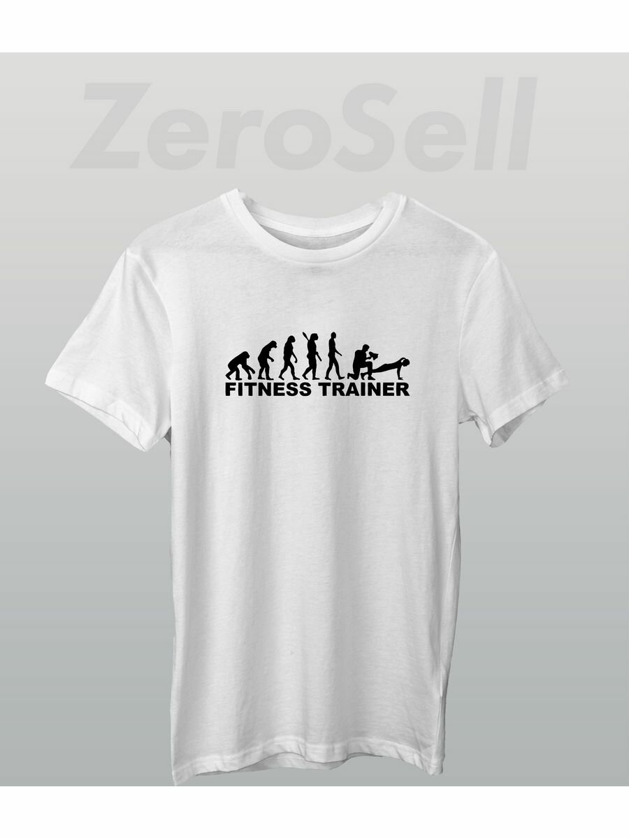 Футболка fitness trainer фитнес тренер