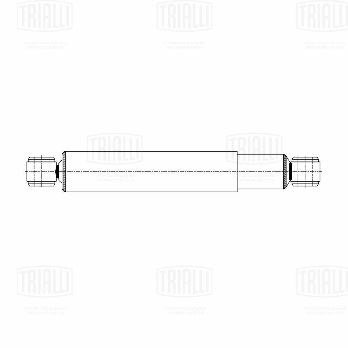 Амортизатор для а м Freightliner C112 C120 (97-) (449 739 25x49 25x49 O O) пер. HCV Trialli AH 54006