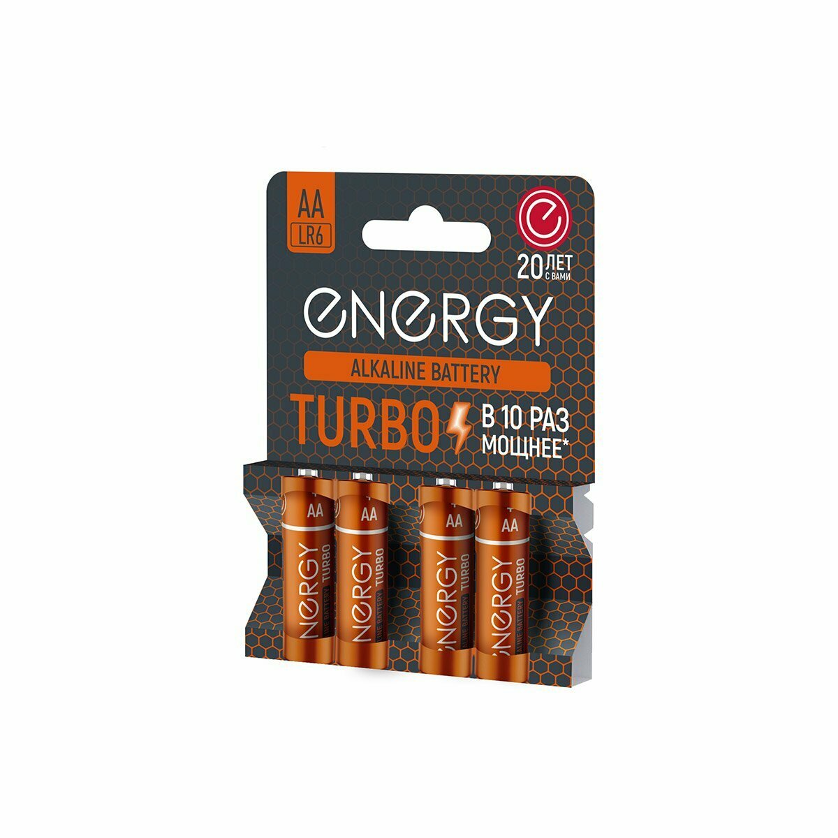 Батарейка алкалиновая Energy Turbo LR6/4B (AА) (107051)