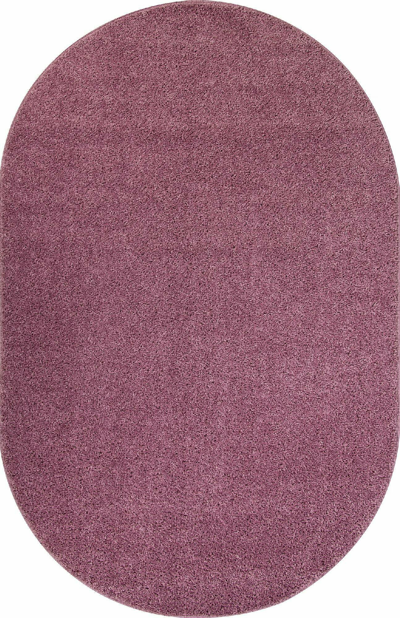 Ковер Овальный на пол в спальню в гостиную 200х300 см однотонный ворс 18 мм шегги 337772 KoverVDom