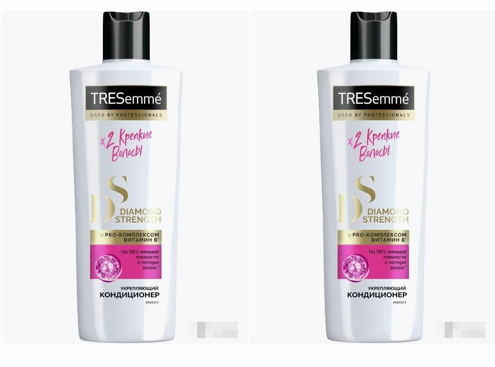 TRESemm укрепляющий кондиционер diamond strength с pro-комплексом Витамин В, меньше ломкости 400 мл, 2 шт
