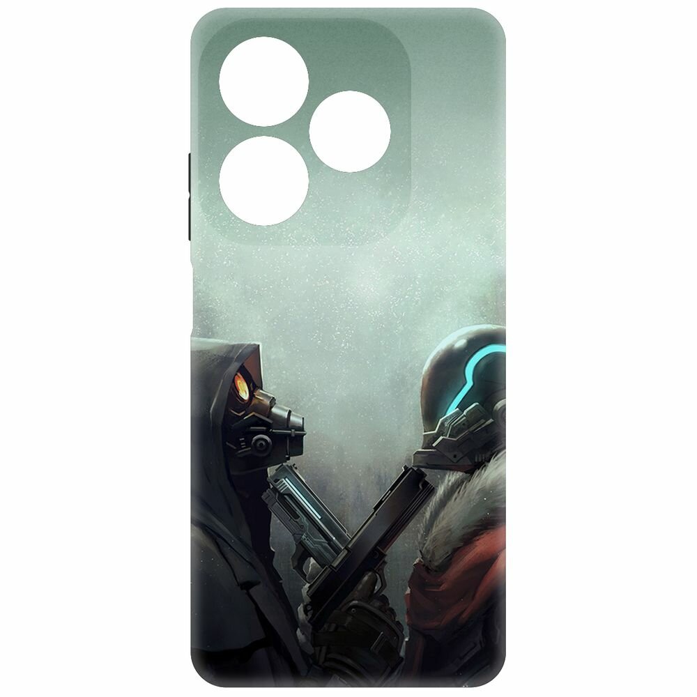 Чехол-накладка Krutoff Soft Case Cтандофф 2 (Standoff 2) - Противостояние для INFINIX Smart 8 Pro черный