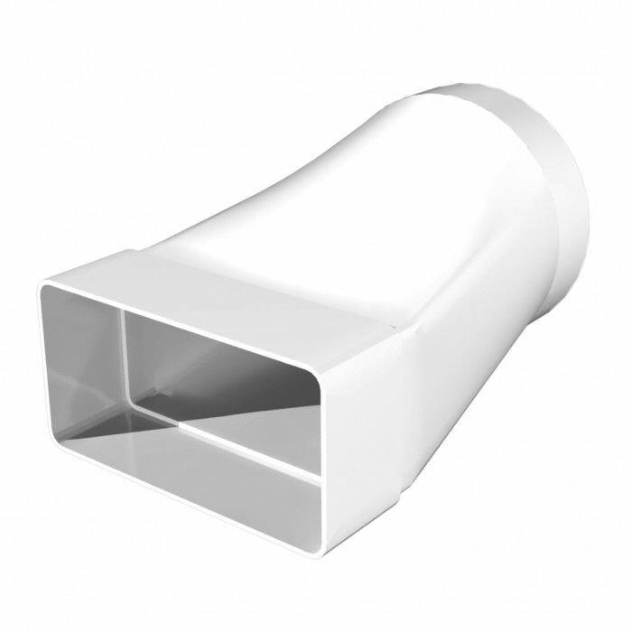 612СП10КП Соединитель эксцентриковый плоского воздуховода с круглым 60х120 D100