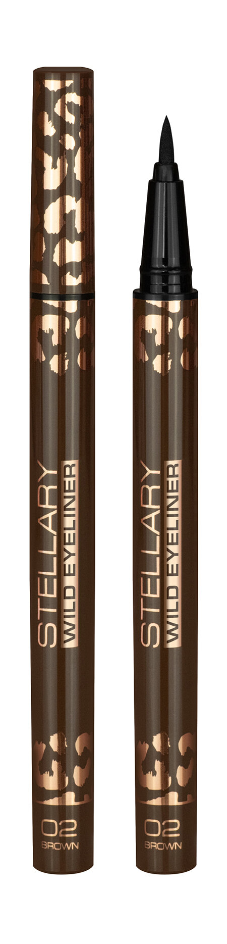 STELLARY Подводка фетровая для глаз Wild Eyeliner, 0,80 мл, 02 Коричневый