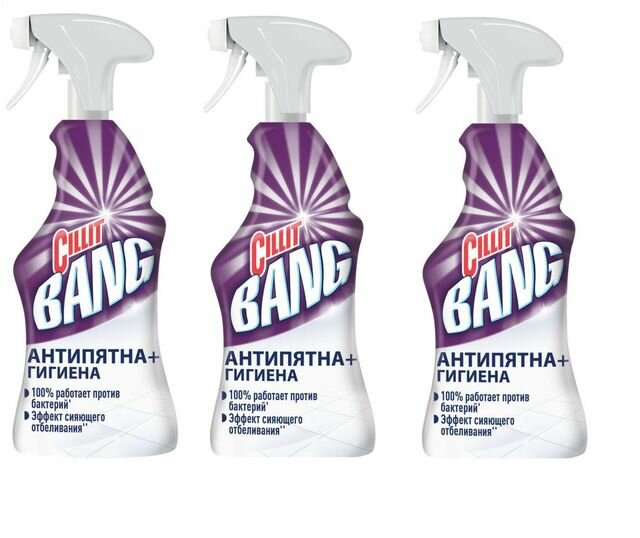 Cillit Bang Универсальное средство против пятен и плесени с курком 750мл, 3 уп