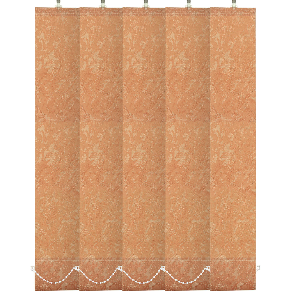 Ламели для вертикальных жалюзи 5шт Фрост оранж Длина 180 см, ламели 89 мм