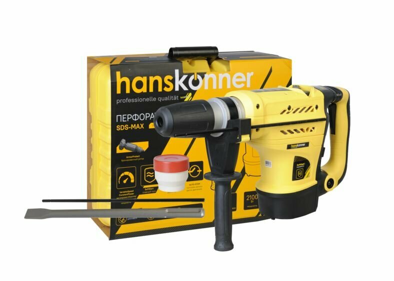 Перфоратор SDS MAX Hanskonner PLATINUM HRH2145MVE