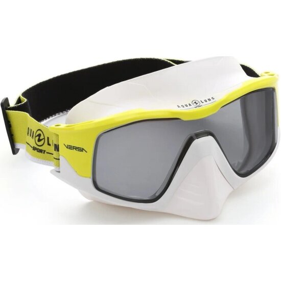 Маска Aqua Lung AQUALUNG Versa (темные линзы), желтый/белый