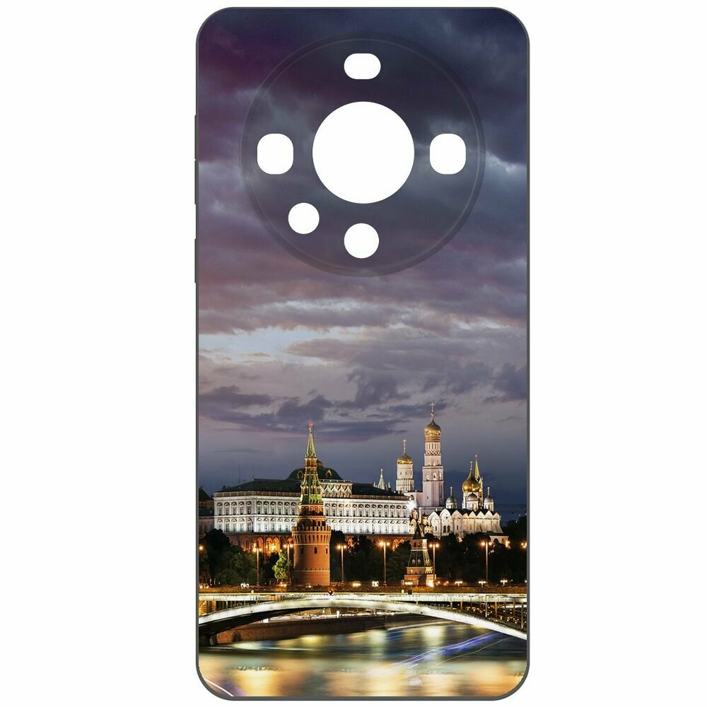 Чехол-накладка Krutoff Soft Case Россия, Московский Кремль для Huawei Mate 60 Pro черный
