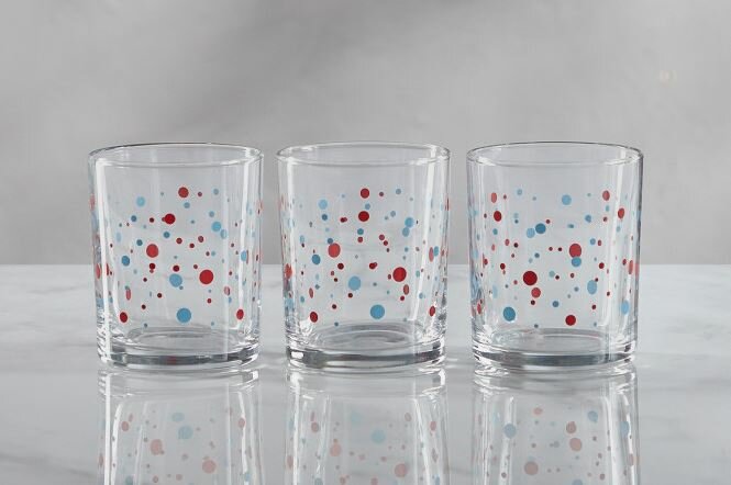 Стаканы Fun mix, объем 250 мл, стекло, набор 3 шт.