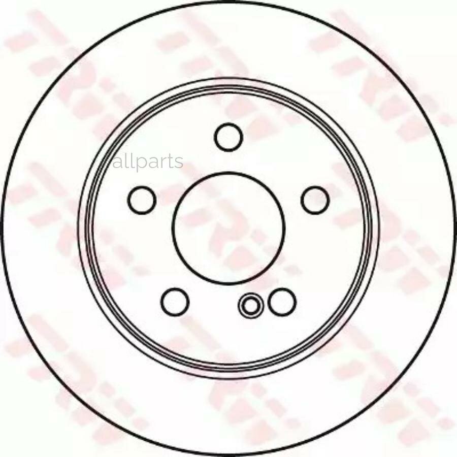 TRW DF4948 Диск тормозной задн MERCEDES-BENZ: C CLASS 07 -, C CLASS T-Model 07 -