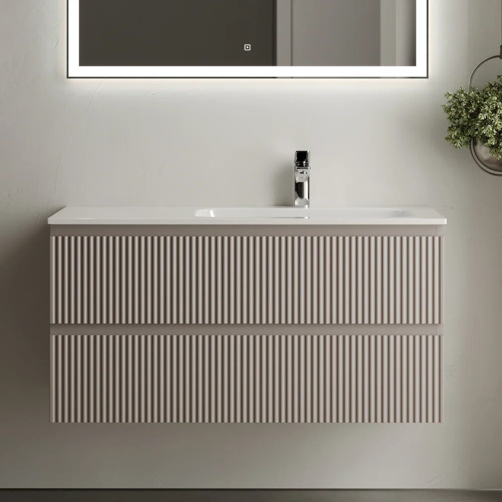 Тумба с раковиной Sancos Snob R 100 см, R, doha soft