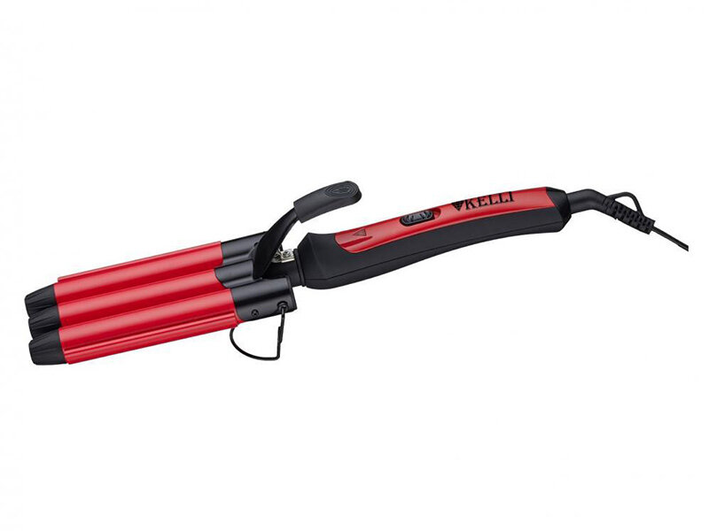 Тройная плойка Kelli для волос с керамическим покрытием