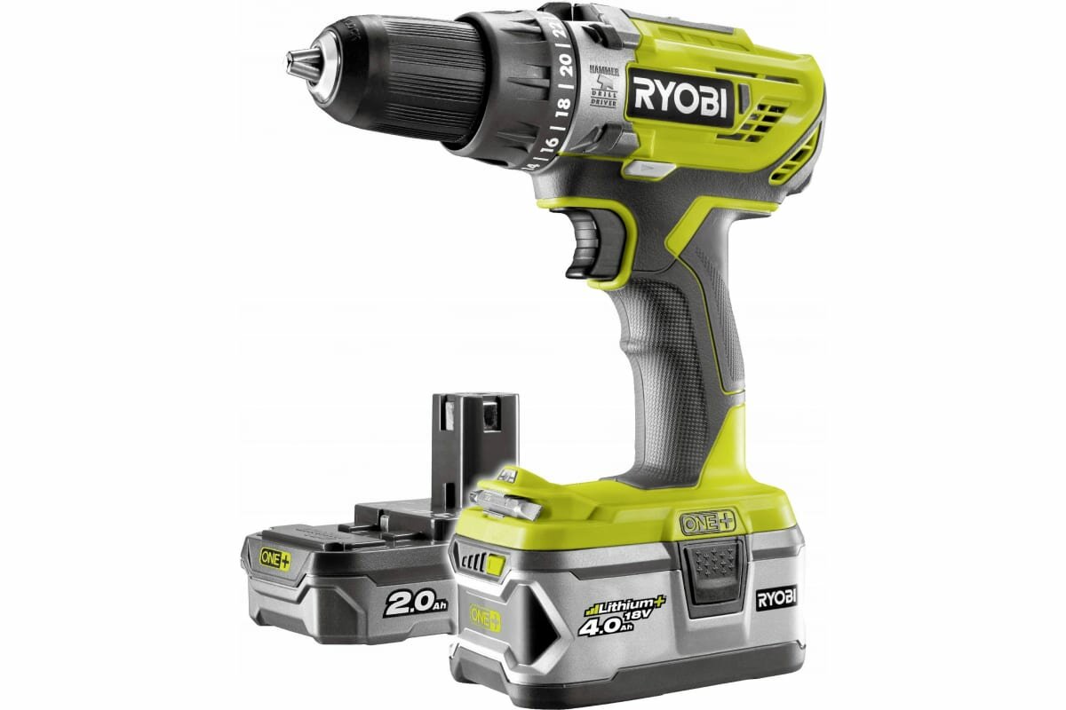 Ryobi ONE+ Дрель-шуруповерт ударная R18PD3-242S 5133003820
