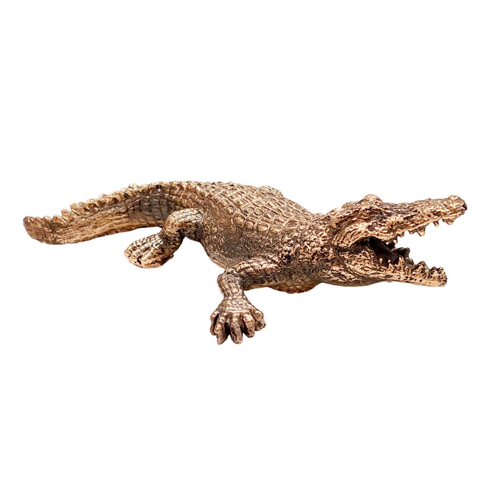 Фигурка из бронзы ручной работы "Крокодил Нильский"