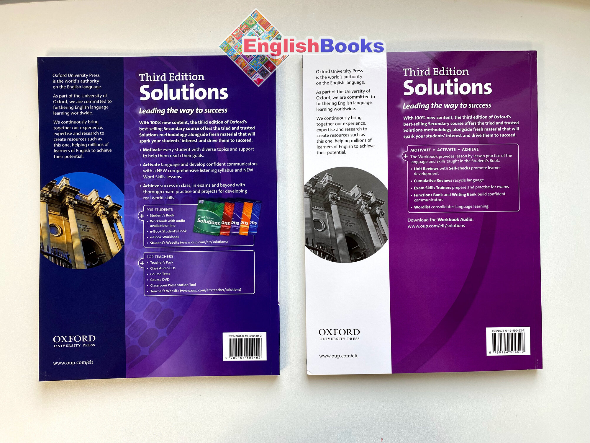 Solutions Intermediate Third Edition, комплект (учебник, раб. тетрадь, диск) — фото 1